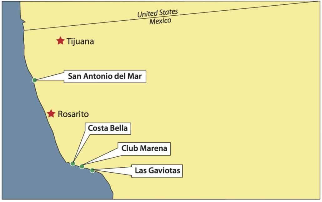 Maps - Las Gaviotas Rentals and Rosarito Beach Rentals